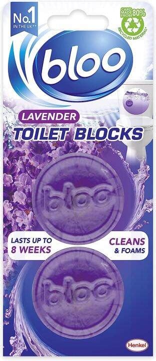 Bloo In Cistern Blocks Violet With Long Lasting Anti Limescale Cleaning Foaming And Purple Water