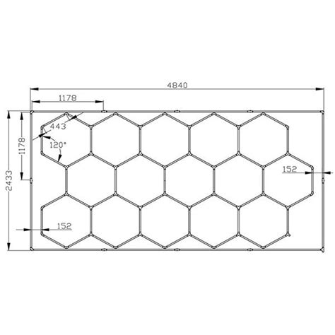 Hexagonal Led Light For Garage Auto Detailing Shop