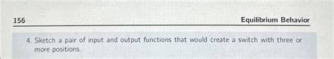 Solved Equilibrium Behavior Sketch A Pair Of Input Chegg Com