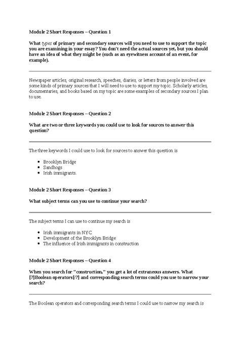 2 2 Module Two Short Responses Module 2 Short Responses Question 1