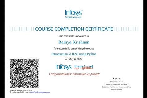 Ramya K On Linkedin Infosys Springboard