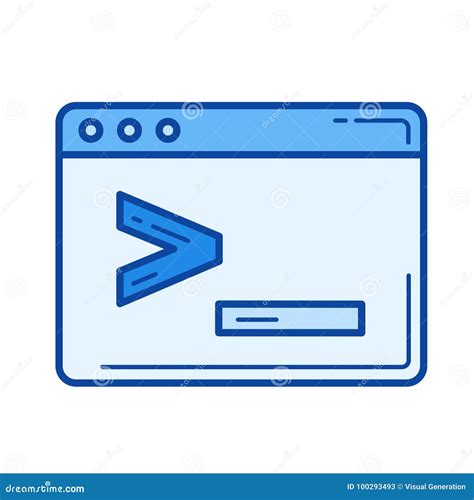 Custom Coding Line Icon Stock Vector Illustration Of Custom 100293493