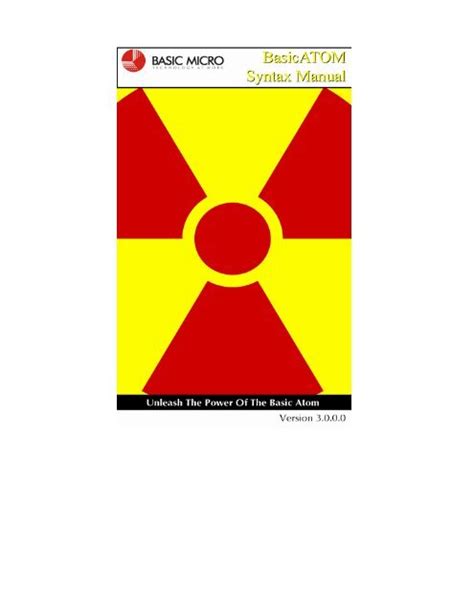 ATOM BASIC Programming Manual Microbric