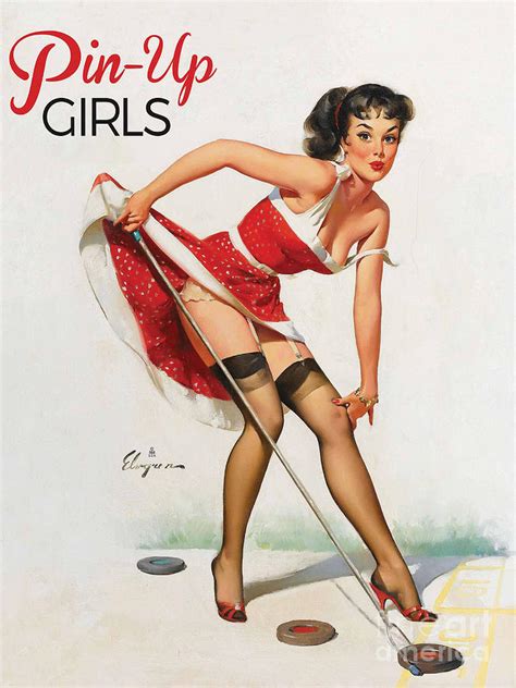 Retro Pin Up Girl Illustration