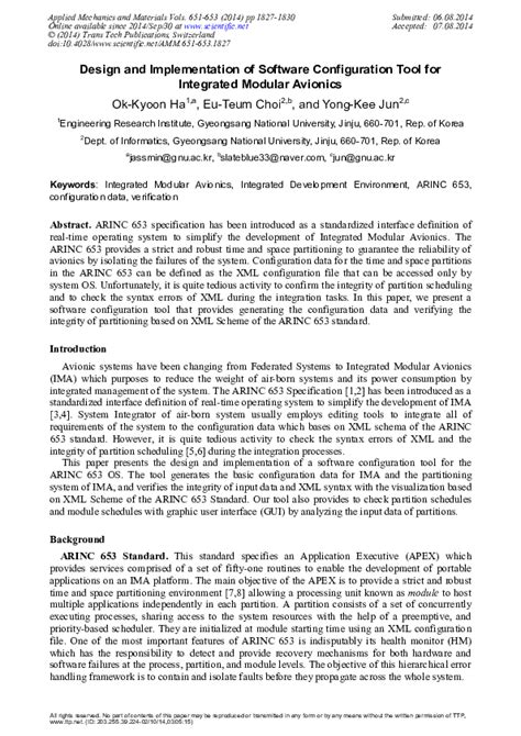 Design And Implementation Of Software Configuration Tool For Integrated