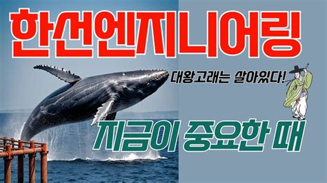 한선엔지니어링 지금이 가장 중요한 때 대왕고래관련주 한선엔지니어링목표가 한선엔지니어링대응전략 Youtube