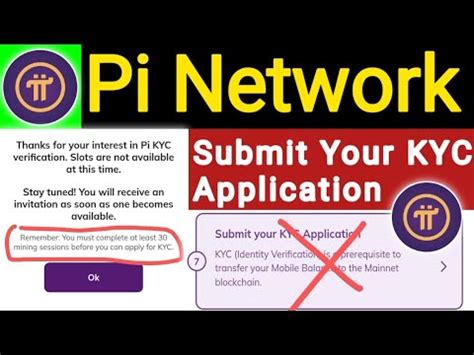 Pi Network Submit Your Kyc Application Pi Kyc Update Pi Coin Update YouTube