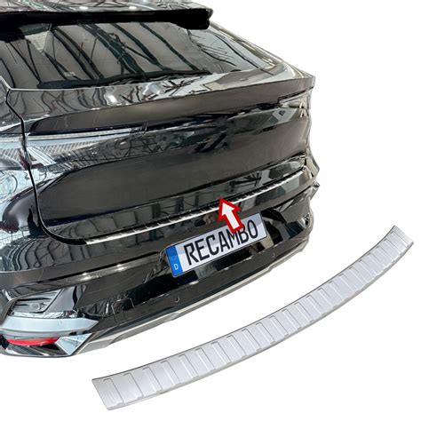 Ct Lks 2730 1 Recambo Protecție Bară Spate Extra Mat Otel Inoxidabil Pentru Renault Rafale
