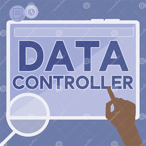 Writing Displaying Text Data Controller Business Showcase Person Who