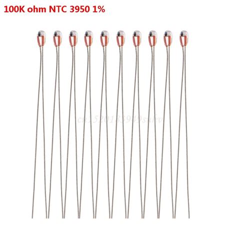 10pcs 3d Printer 100k Ohm Ntc 3950 1 Thermistors Grandado