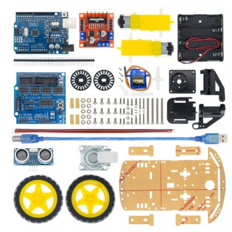 Smart Robot Car Kit Include Uno R Ultrasonic Sensor Bluetooth Module For Arduino With Tutorial