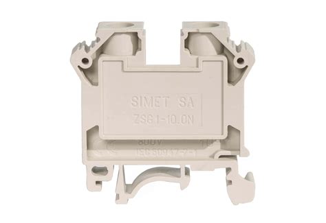 Rail Mounted Screw Terminal Block 10 Mm² Simet