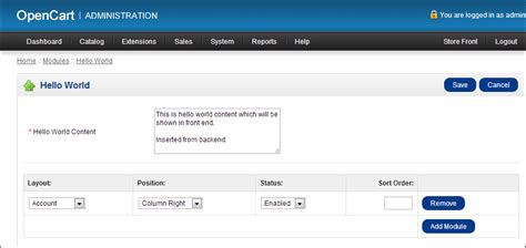 Getting Started With Opencart Module Development Web Development Print