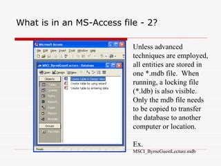 Microsoft Access Powerpoint Final Ppt Databases Computer Software And Applications