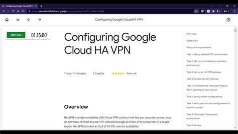Configuring Google Cloud HA VPN GCCP Lab YouTube