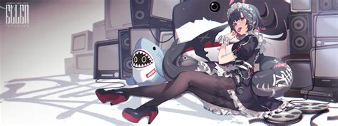 Ellen Joe And Sharkboo Zenless Zone Zero Drawn By Lucidsky Danbooru