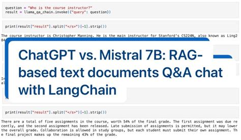 Michał Sznajder On Linkedin Nlp Llm Rag Langchain Mistral Chatgpt