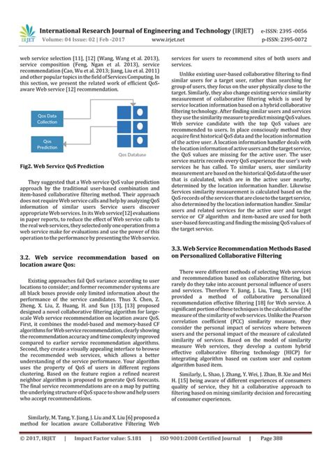 A Privacy Preserving Qos Prediction Framework For Web Service Recommendation Pdf