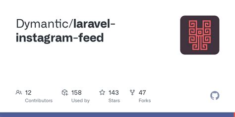 GitHub Dymantic Laravel Instagram Feed