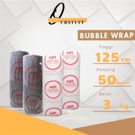 Jual Bubble Wrap Mpi Master Pack Indonesia 125 Cm X 50 Meter Murahhh