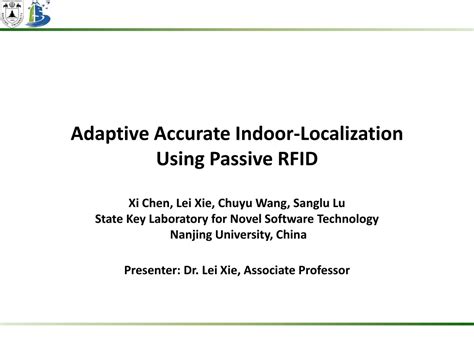 Ppt Adaptive Accurate Indoor Localization Using Passive Rfid