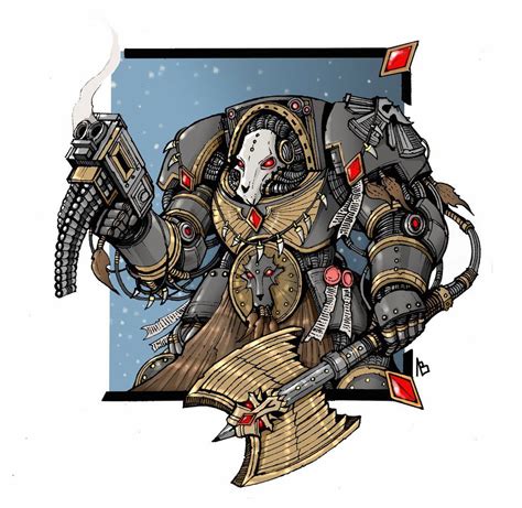 Space Wolves Chaplain By Sufferst Space Wolves Warhammer 40k Space