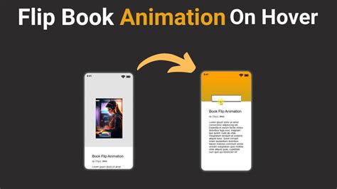Flip Book Animation On Hover Using Html Css Youtube