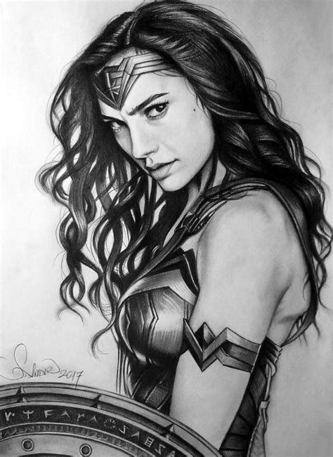 160 Wonder Women Pencil Drawing Ideas Trlp