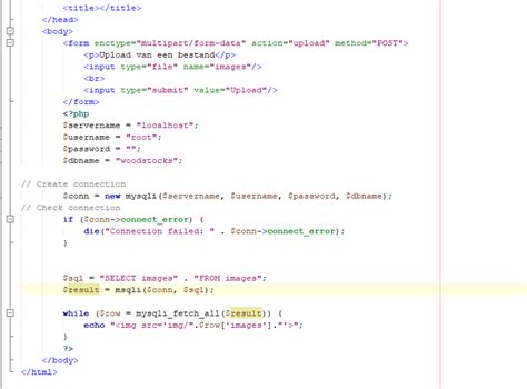 Html Select Image From A Database And Display On Webpage Php