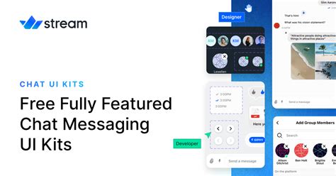 Chat Ui Kit Messaging Interface Design