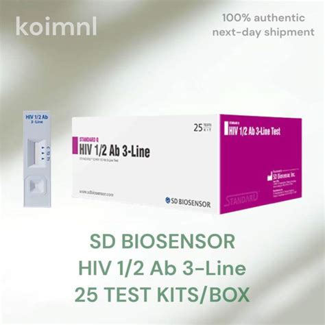 Sd Biosensor Hiv 1 2 3 Line Lazada Ph