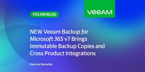 Veeam Backup For Microsoft 365 V7 Whats New
