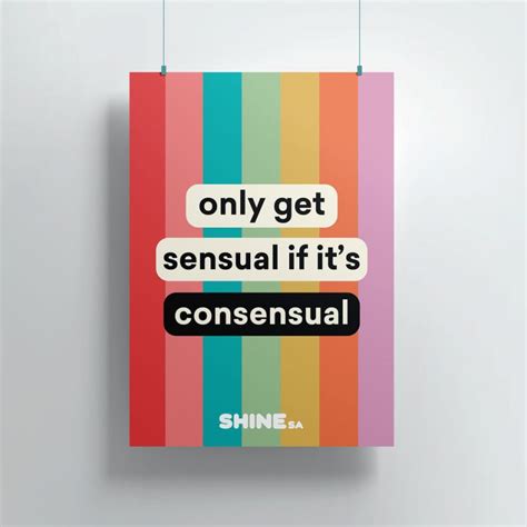 Consent Safer Sex Poster Shine Sa
