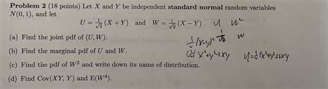 solved problem 2 18 points let x and y be independent
