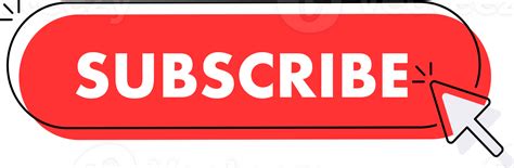 Set Of Subscribe Button Hand Pointer Clicking Subscribe Web Buttons