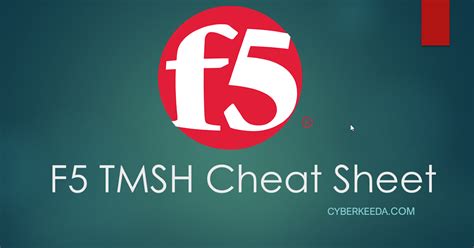 CyberKeeda F Tmsh Cheat Sheet