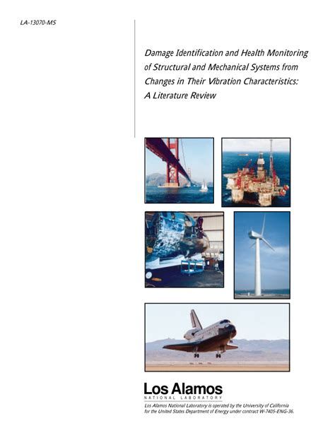PDF Damage Identification And Health Monitoring Of Structural And Mechanical Systems From