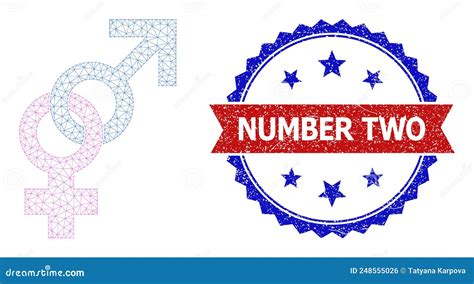 Unclean Bicolor Number Two Watermark And Sex Pair Sign Web Mesh Icon