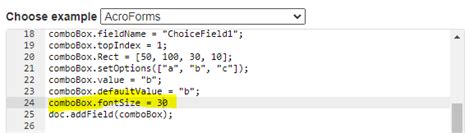 Combobox And Listbox Works In Incorrect In Adobe Acrobat Reader · Issue