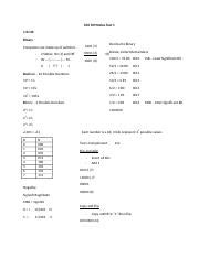 ECE 109 Notes Test 1 Docx ECE 109 Notes Test 1 1 6 20 Binary Computers Are Made Up Of Switches