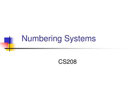 Ppt Numbering Systems Powerpoint Presentation Free Download Id460271