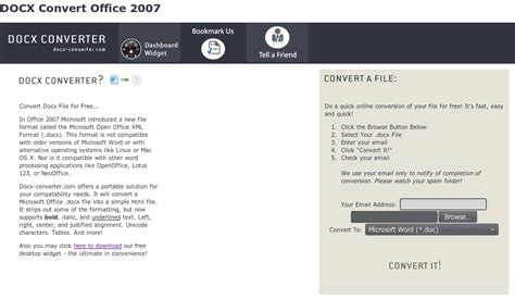 Cool Site Docx Converter Situs Untuk Merubah File Docx Ke Format Yang Lain Secara Gratis