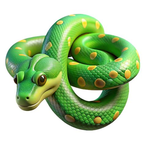 Magnificent Rustic A Slithering Green Tree Python Detailed 59927388 Png