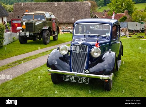 Vintage Car World War II Weekend At Ryedale Folk Museum Open Air