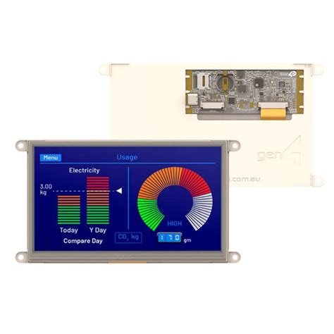 Gen4 Esp32 70t 4d Systems 800x480 Pixels Slim Intelligent Display