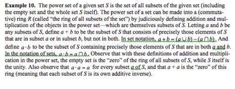 Solved Example The Power Set Of A Given Set S Is The Set Chegg