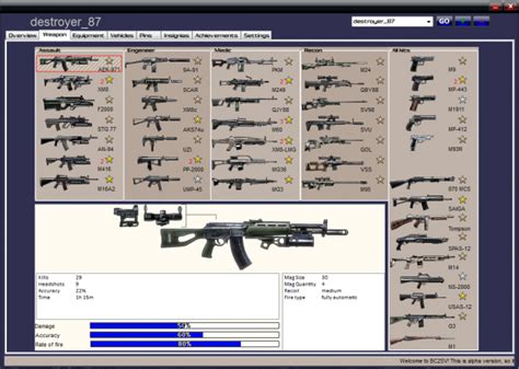 Weapon Image Bfbc2 Pc Stats Viewer Mod For Battlefield Bad Company 2