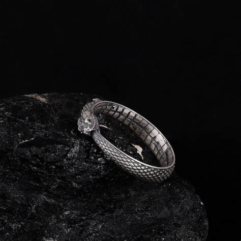Ouroboros Ring Sterling Silver