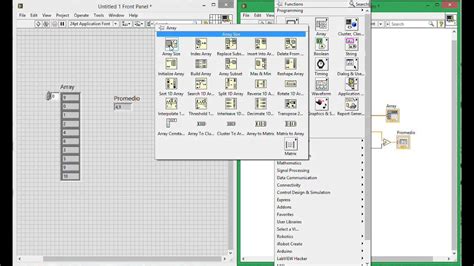 Labview Desde Cero Array1 Random Y Promedio Video 8 YouTube