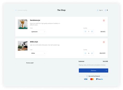 add a shopping cart to any website in minutes snipcart